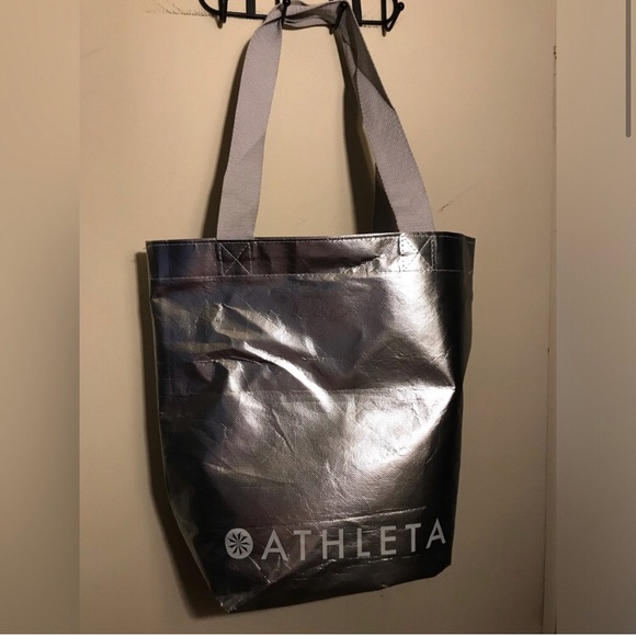 Athleta | Bags | Athleta Silver Tote Bag | Poshmark